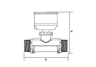 KF510 Inline Impeller Flow Sensor | Flange & Threaded